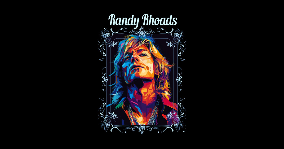 RANDY RHOADS MUSICIAN FAN ART - Randy Rhoads Musician Fan Art - Sticker ...