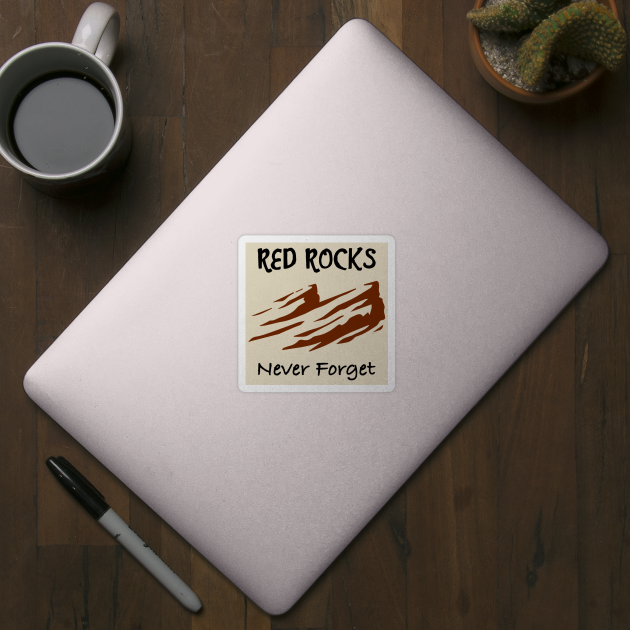 Red Rocks Amphitheater Denver Colorado - Red Rocks - Sticker | TeePublic