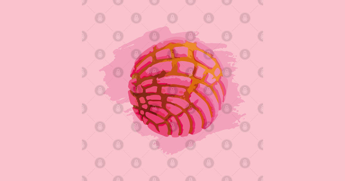 Pink concha bread mexican concha pan dulce mexican food lover - Pink ...