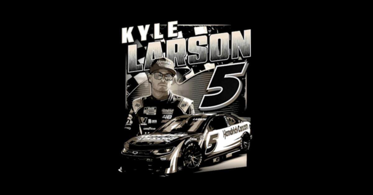 Kyle Larson Black Burnout +Demonde - Kyle Larson - Posters and Art ...
