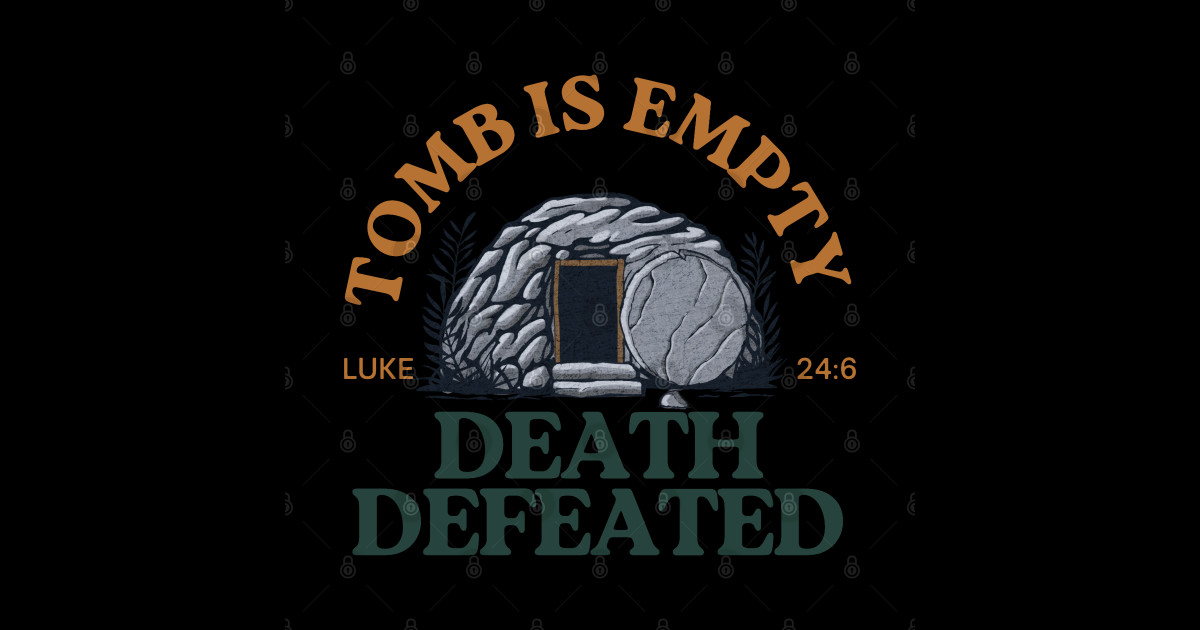 The Tomb Is Empty – Death Defeated Vintage - Christian Gift - Posters ...