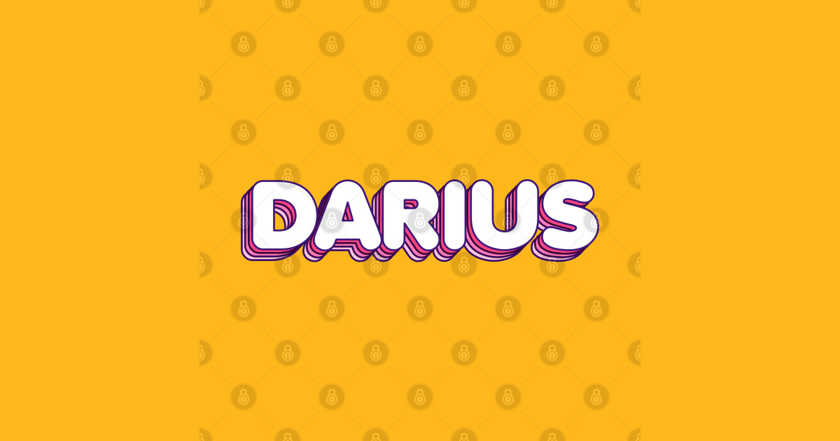 Pink Layers Darius Name Label - Pink Layers Darius Name Label - T-Shirt ...