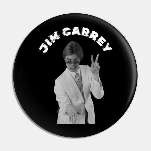 Jim Carrey / Vintage Style - Jim Carrey - Pin | TeePublic