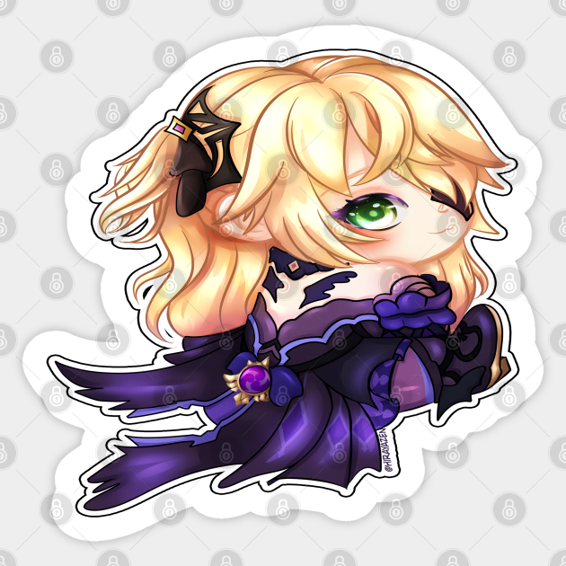 Fischl Genshin Impact Chibi - Genshin Impact - Sticker | TeePublic