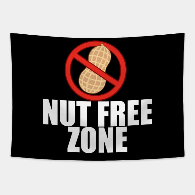 Nut Free Zone - Nut Allergy - Tapestry | TeePublic