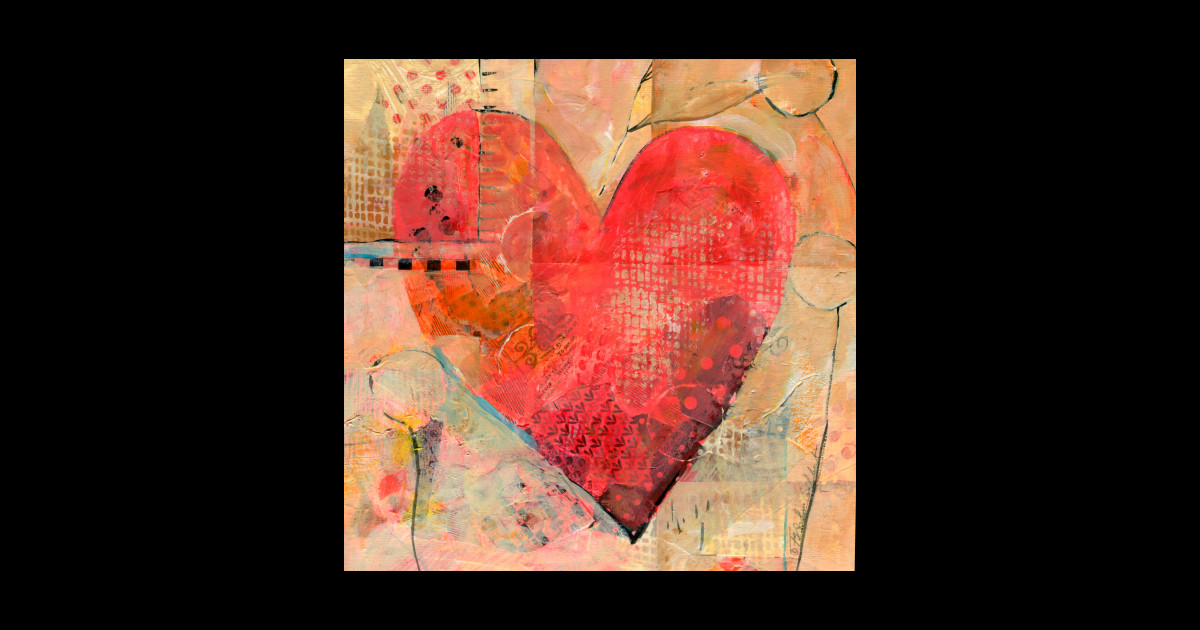 Big Heart - Heart Artwork - Sticker | TeePublic