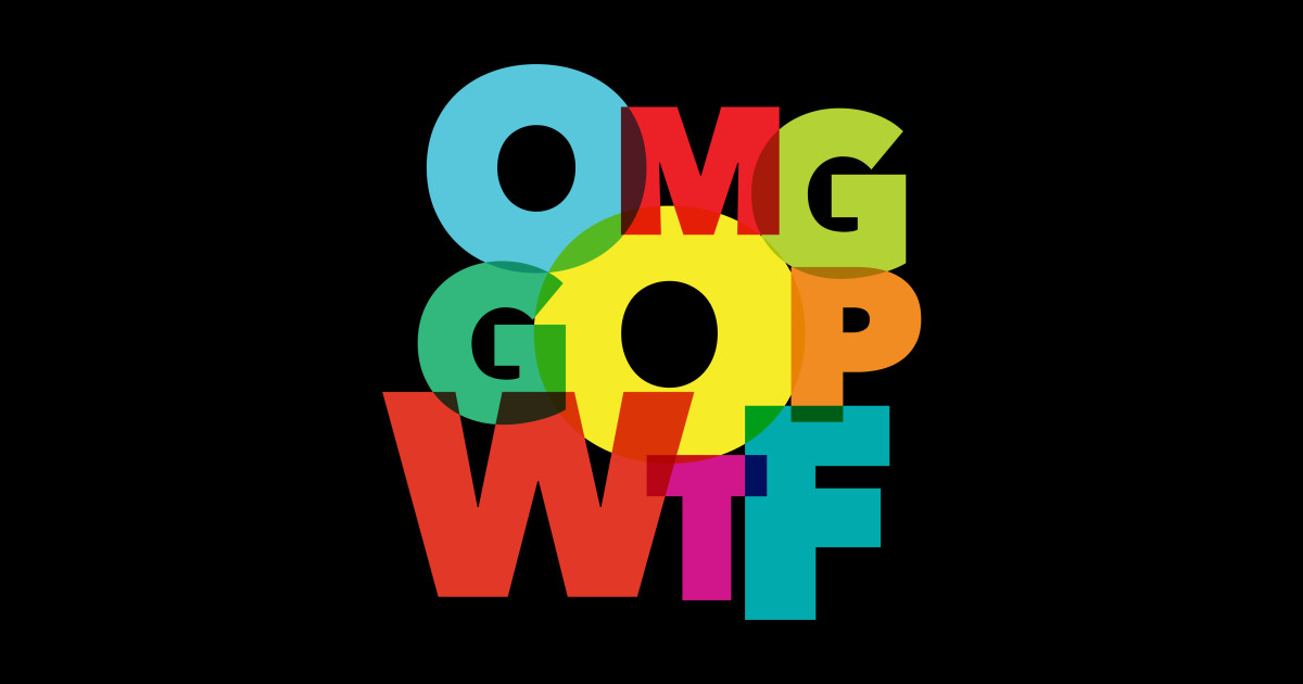 OMG GOP WTF - Liberal - Sticker | TeePublic