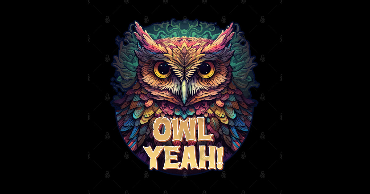 Owl Yeah! Rainbow Owl - Owl Yeah Rainbow Owl - Posters and Art Prints ...