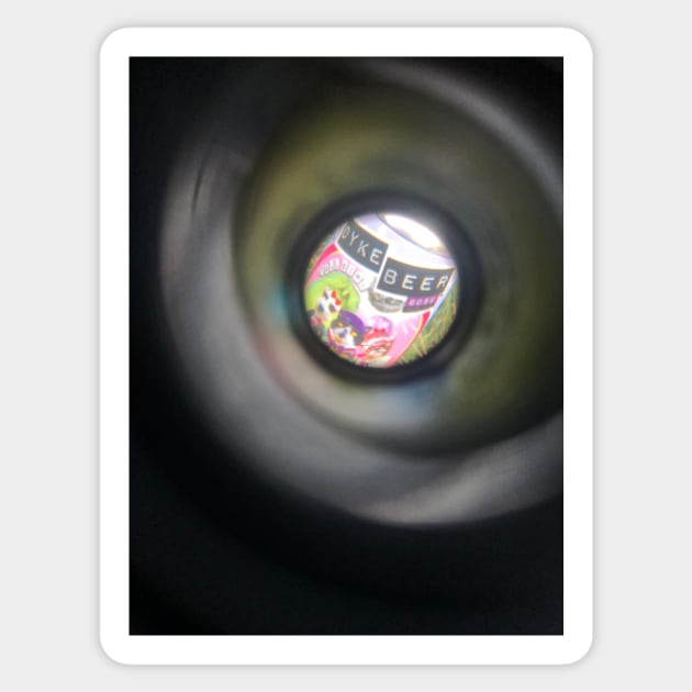 I Spy a Dyke Beer - Dyke Beer - Sticker | TeePublic