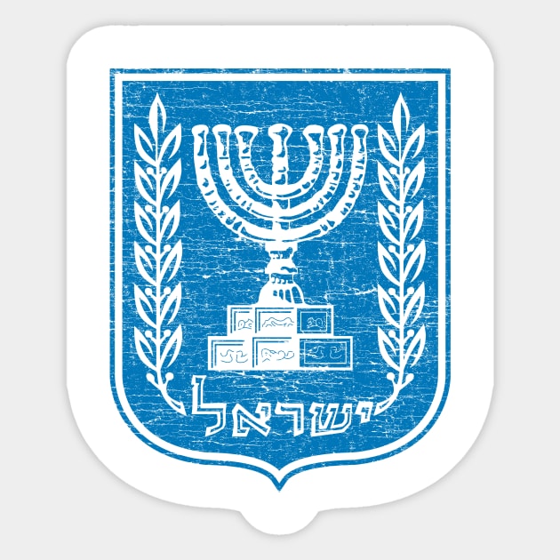 Israel Coat of Arms - Israel - Sticker | TeePublic