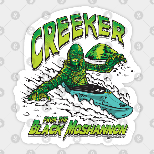 Creeker From The Black Moshannon - Creature - Sticker | TeePublic