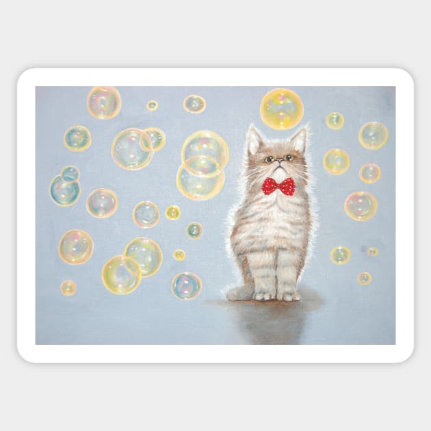 Bubble Kitty - Bubble Kitty - Sticker | TeePublic