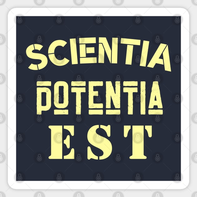 Latin aphorism: Scientia Potentia Est (Knowledge is power) - Philosophy ...