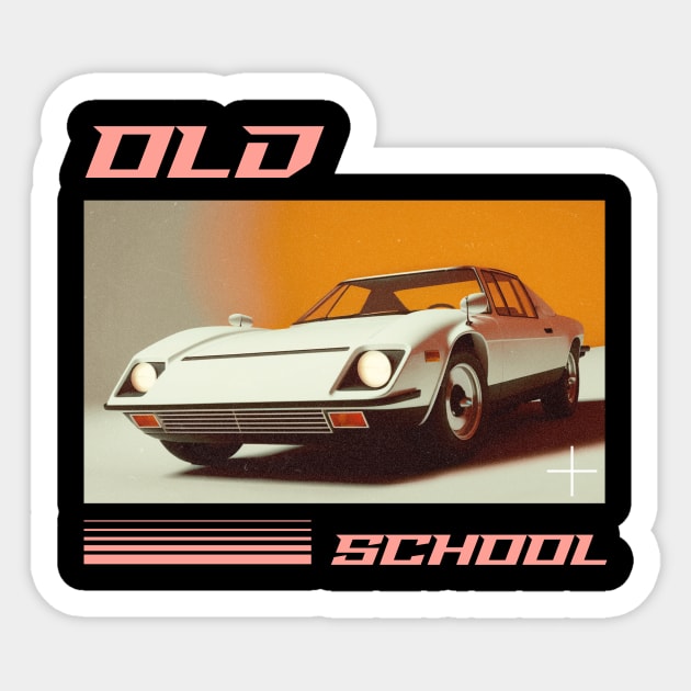 Old School Car - Car - Sticker | TeePublic