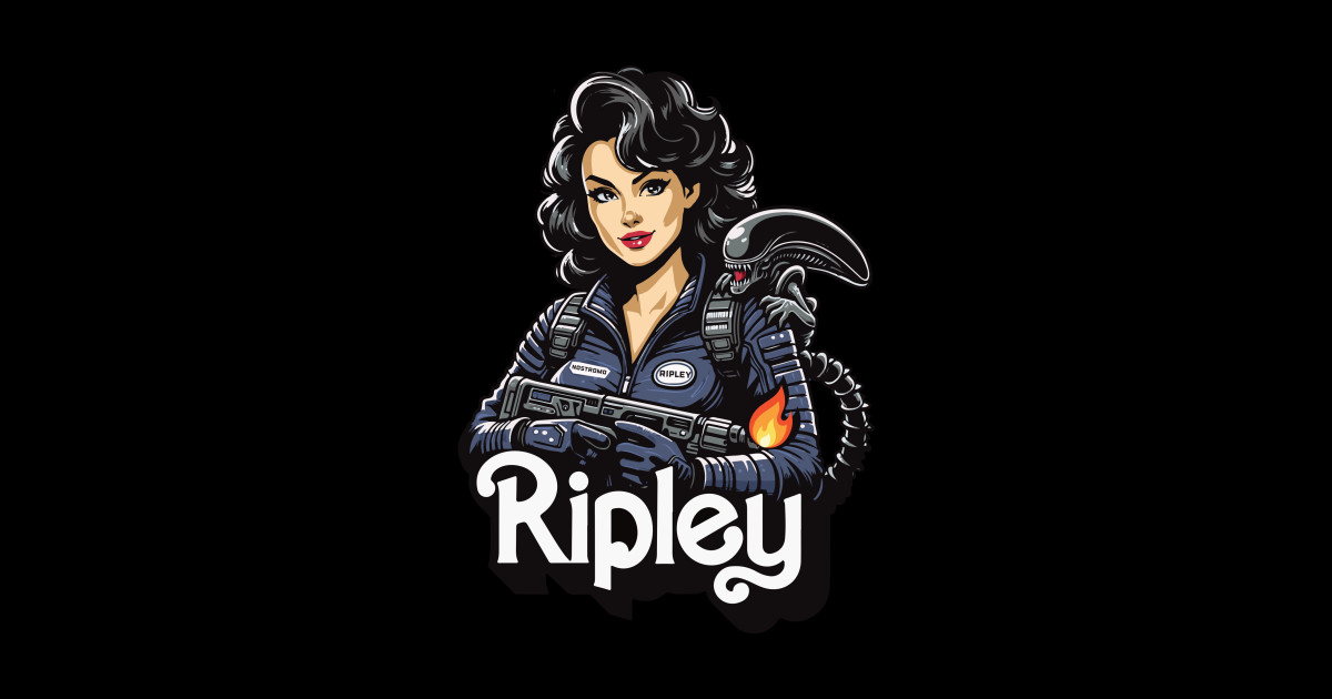 Ripley - Ripley And Alien - Posters and Art Prints | TeePublic