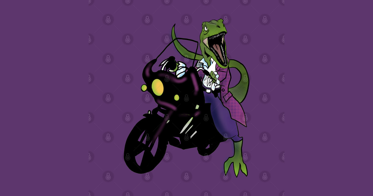 PURPLE RAPTOR - Dinosaur - T-Shirt | TeePublic