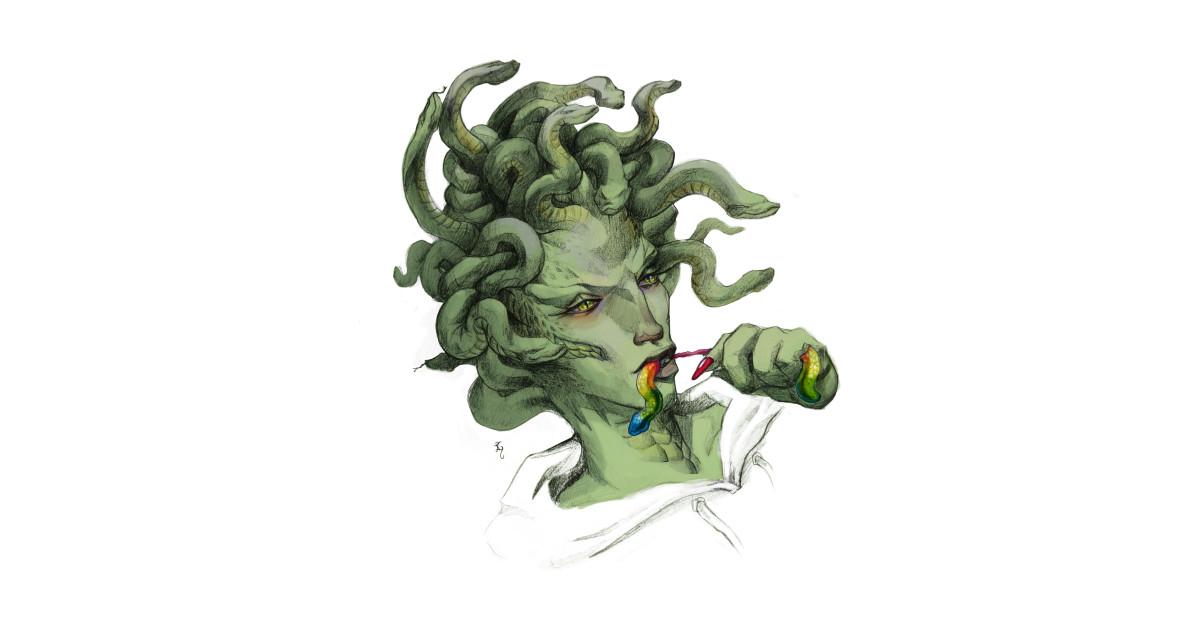 Gummy Snake - Medusa - T-Shirt | TeePublic