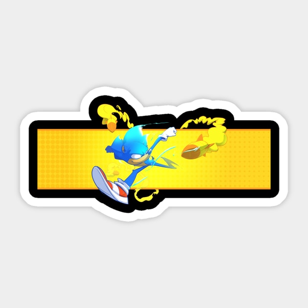 SUPER SONIC - Hedgehog - Sticker | TeePublic