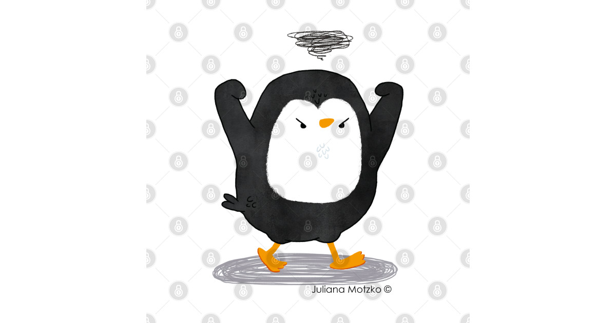 Grumpy Penguin 3 - Penguins - Posters and Art Prints | TeePublic