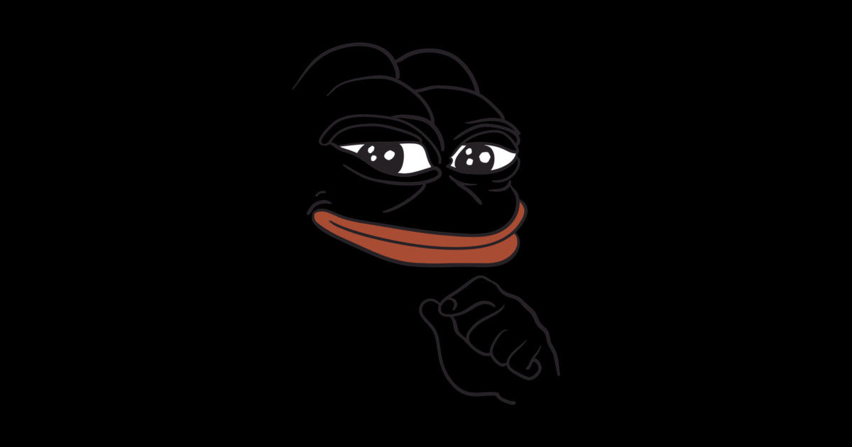 Smug Pepe The Frog - Smug Pepe The Frog - Sticker | TeePublic