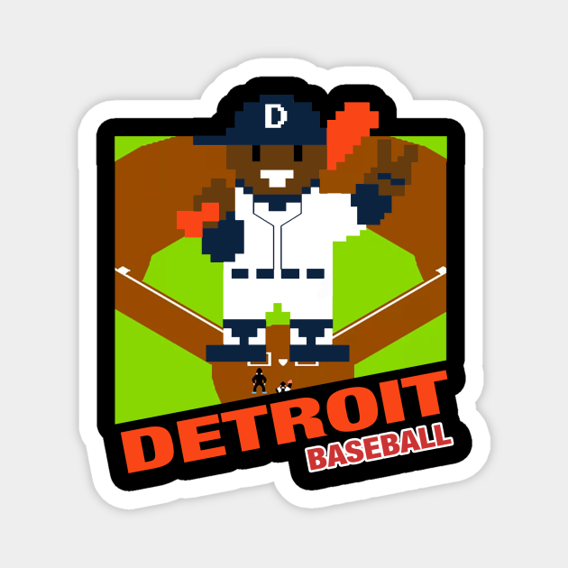 Detroit Baseball 8 bit pixel art cartridge design - Detroit Tigers ...