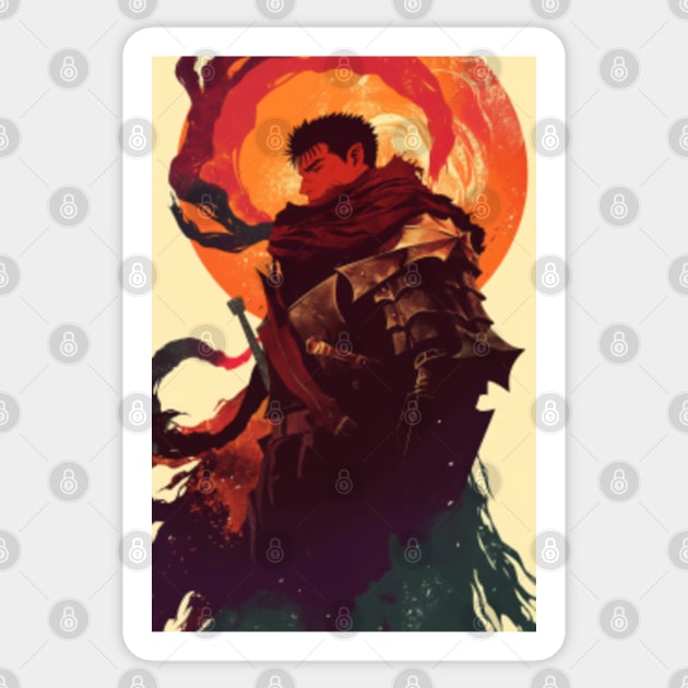 Guts Simple Times - Anime Merch - Sticker | TeePublic