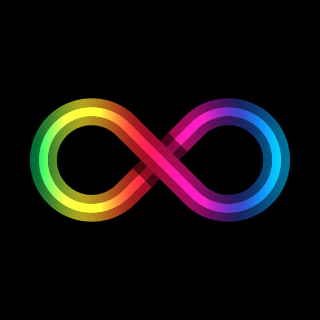 Neurodiversity Rainbow Infinity Symbol - Neurodiversity - Pillow ...
