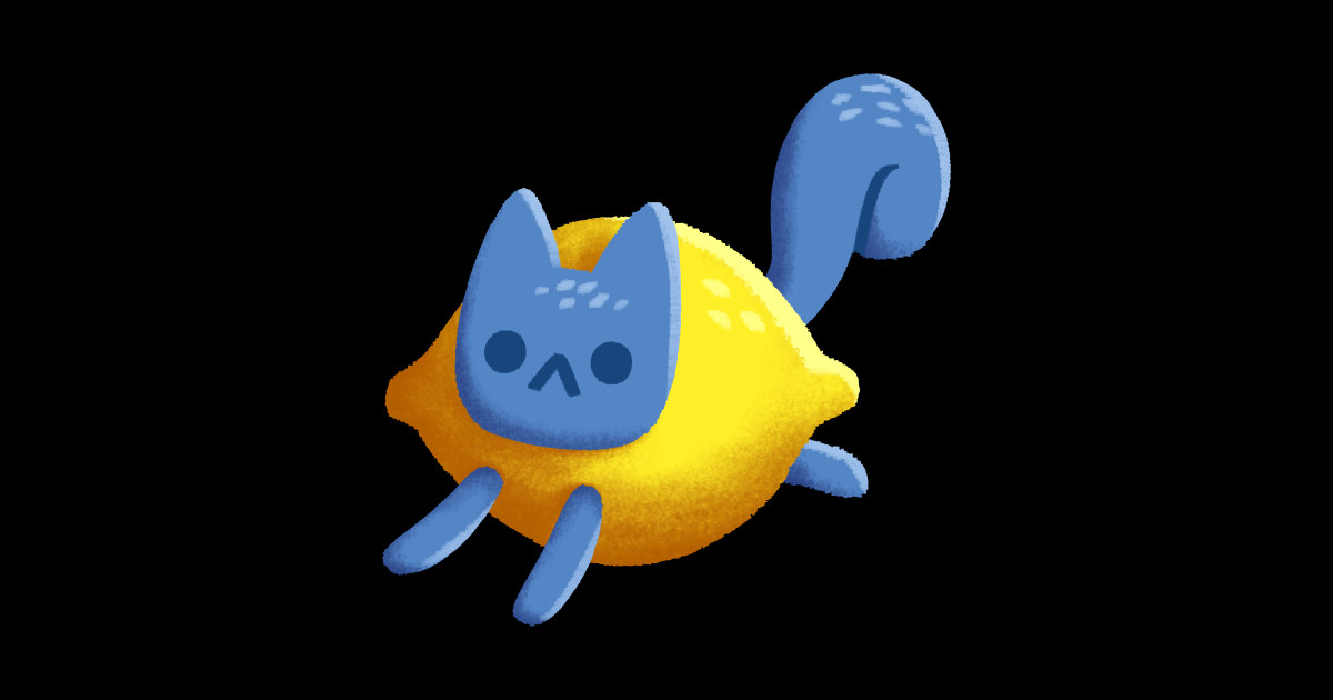 Lemon Cat - Lemon Cat - Sticker | TeePublic