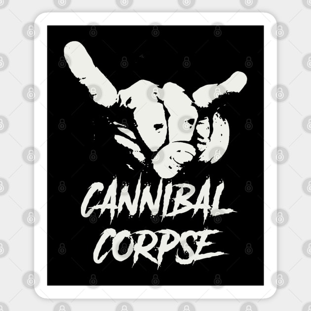 cannibal horn sign - Cannibal Corpse - Sticker | TeePublic