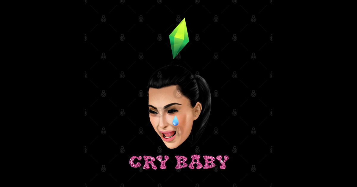 KIM CRY MEME - Meme - Sticker | TeePublic