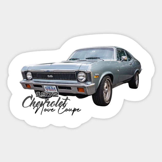 1972 Chevrolet Nova Coupe - 1972 Chevrolet Nova Coupe - Sticker | TeePublic