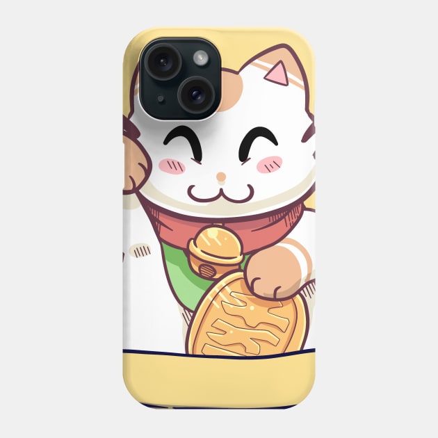 Pocket Lucky Cat - Lucky Cat - Phone Case | TeePublic
