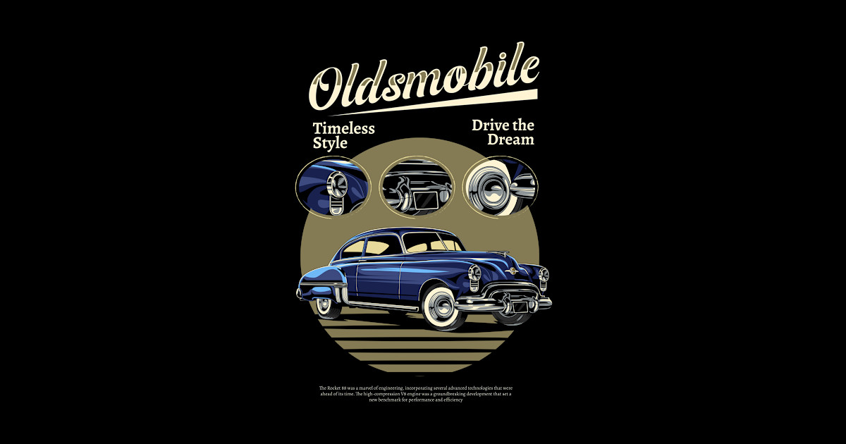 Rocket 88 Timeless Style - Oldsmobile Rocket 88 - Sticker | TeePublic