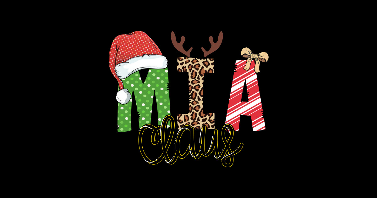 Vintage Xmas Mia Santa Claus Merry Christmas - Merry Christmas ...