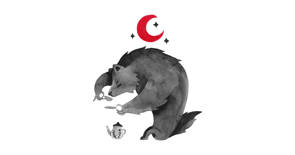 Werewolf Manners - Werewolf - T-Shirt | TeePublic