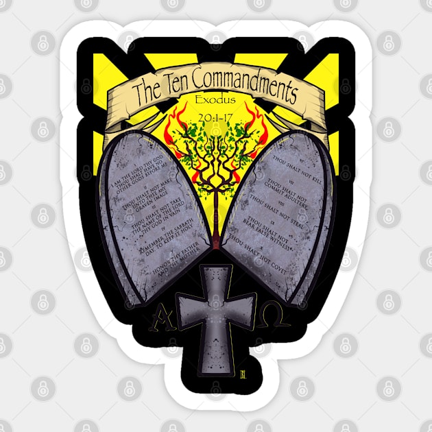 The Ten Commandments - The Ten Commandments - Sticker | TeePublic