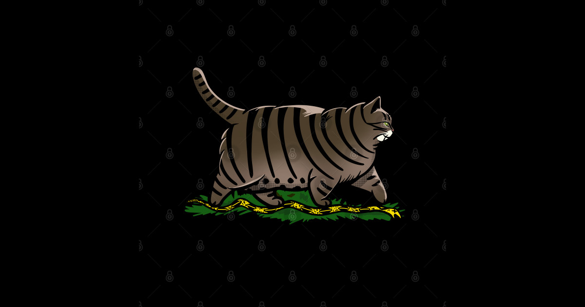 Oh Lawd He Treading Tabby Cat - Oh Lawd He Treading - Sticker | TeePublic