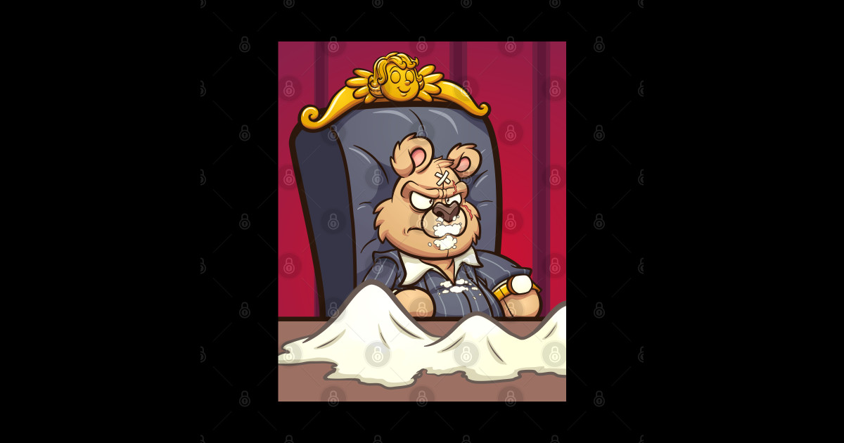 Cocaine Bear - Scarface Edition - Cocaine Bear - Sticker | TeePublic