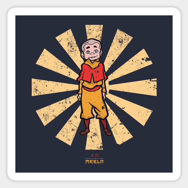 Meelo Retro Japanese Avatar - Avatar The Last Airbender - Sticker ...
