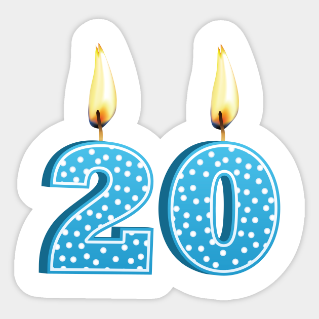 20! - 20 - Sticker | TeePublic