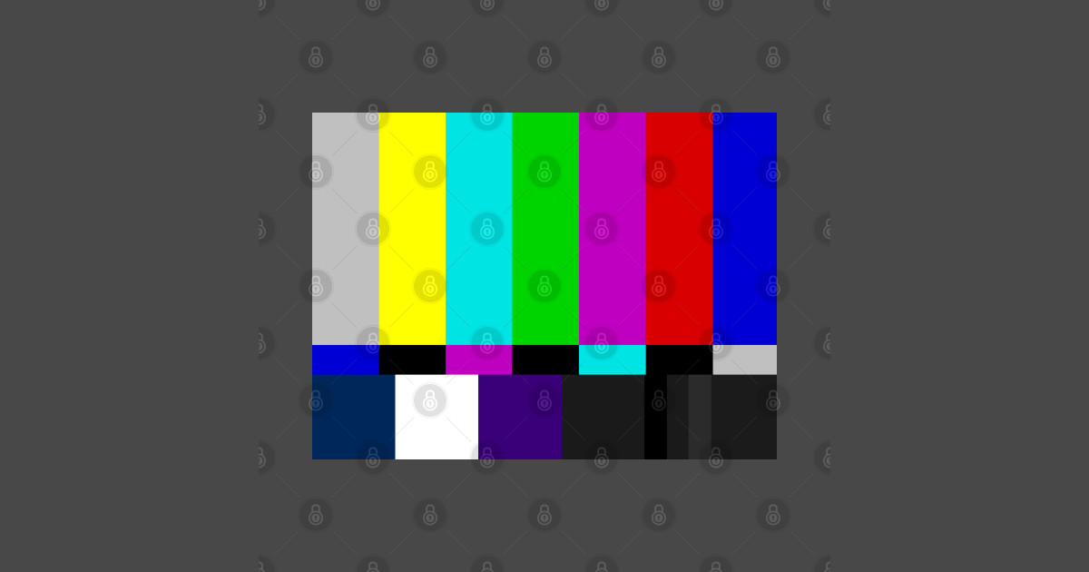 Test Pattern - Tv - T-Shirt | TeePublic