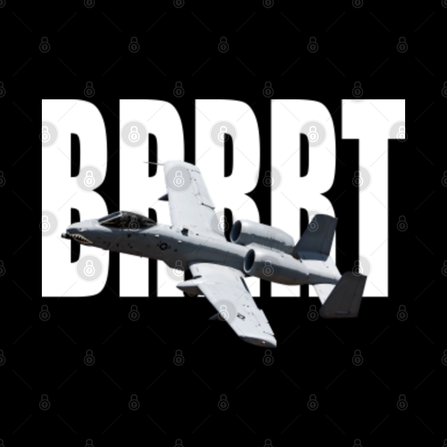 A-10 Thunderbolt II Warthog Brrrt Airplane - A 10 Warthog - Tapestry ...