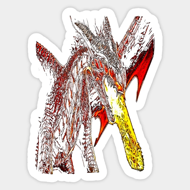 Toothless Fire Breathing Night Fury Fractal Dragon Design - Big Red ...