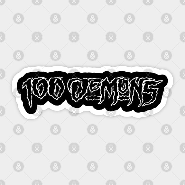 100 Demons Band Tour 2022 - 100 Demons Band Tour 2022 - Sticker | TeePublic