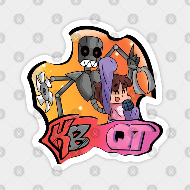 FNF KB and QT graffiti - Qt - Magnet | TeePublic
