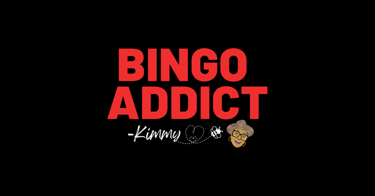 Bingo Addict Red - Bingo Addict - Sticker | TeePublic