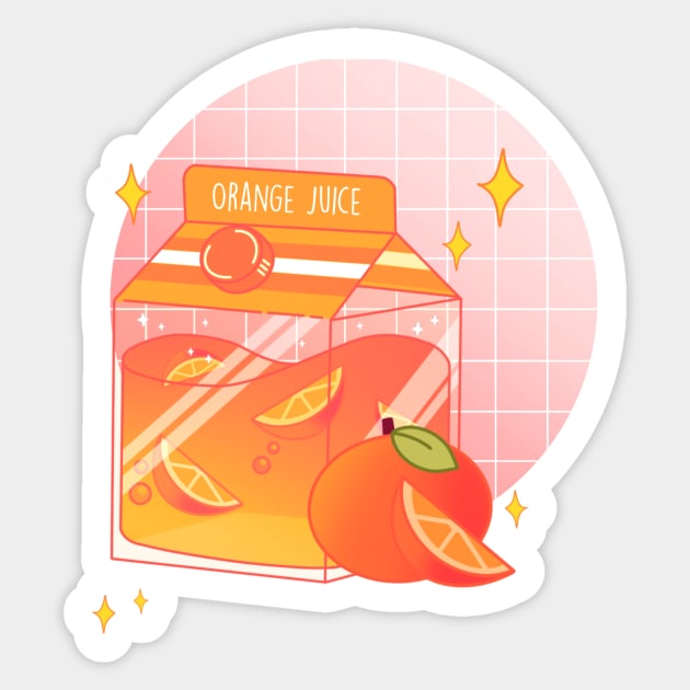 Orange Juice Box - Orange Juice Box - Sticker | TeePublic