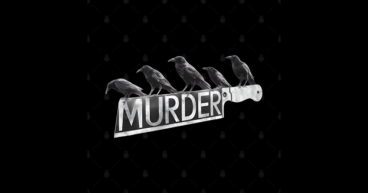 Fowl Play: A Murder of Crows - Murder - Sticker | TeePublic