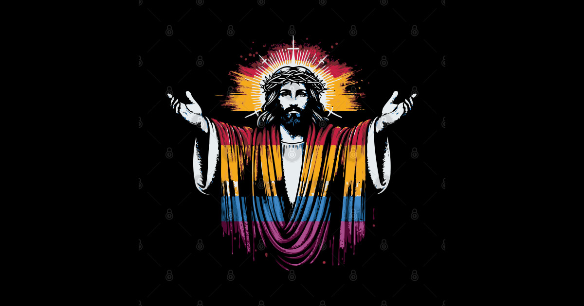 Jesus // Pride Flag - Jesus - Posters and Art Prints | TeePublic