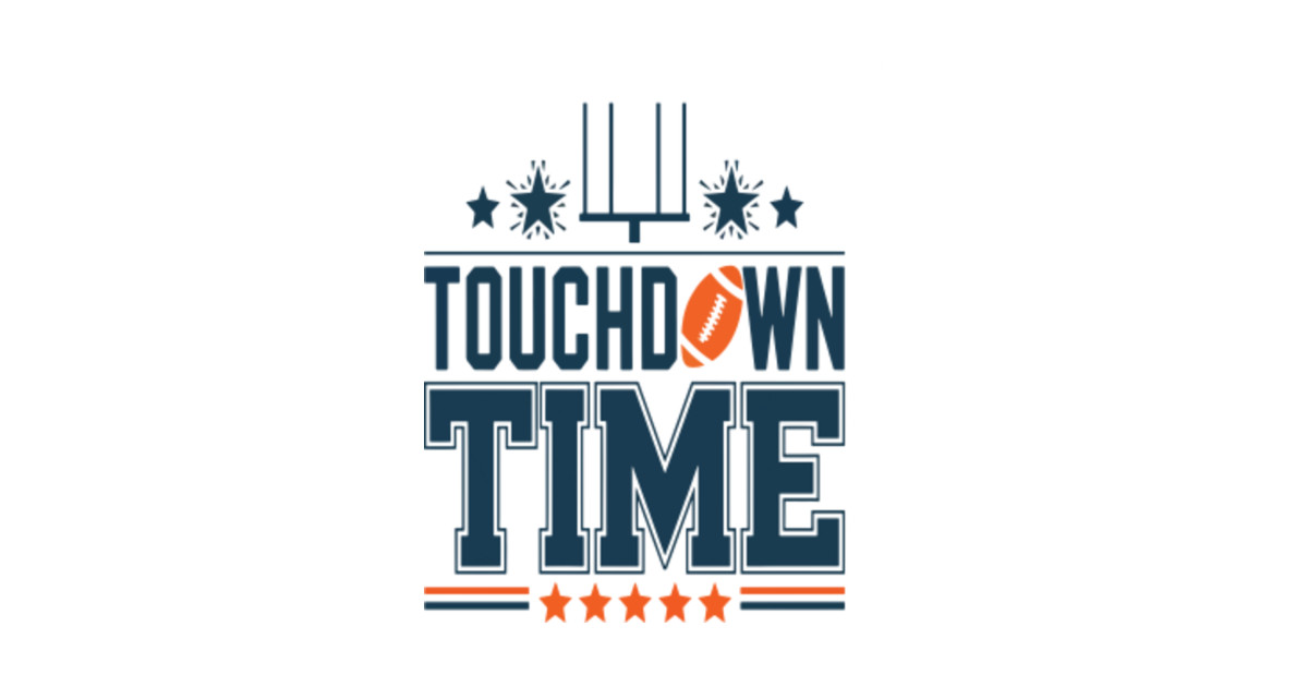 Touchdown Time – Bold Football Graphic Design - Football - T-Shirt ...
